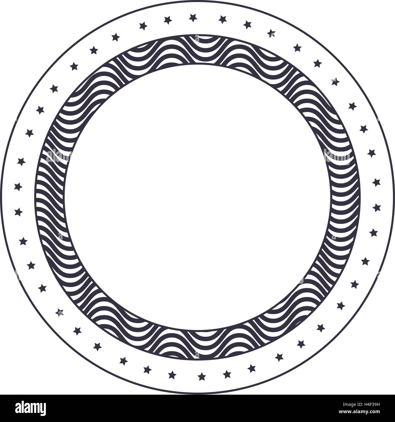 Isolated decorative circle frame design Stock Vector Image & Art - Alamy