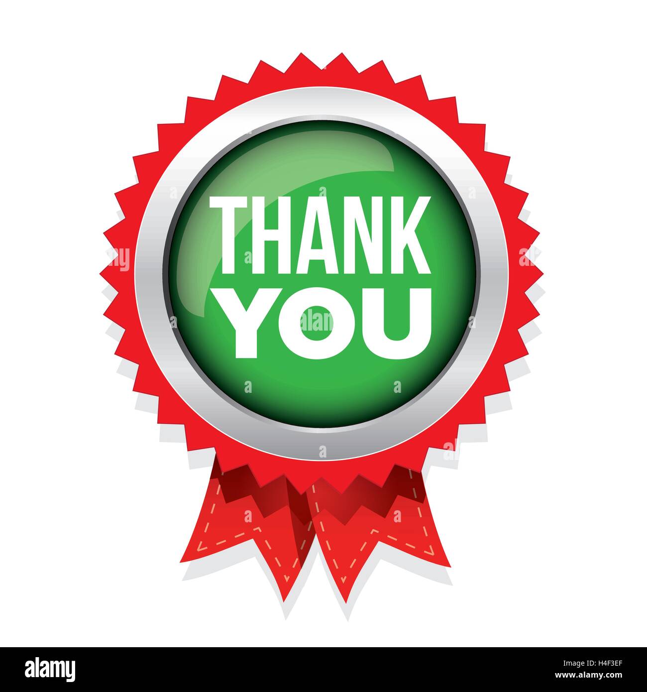 Thank ribbon isolated sign Stock Vector Images - Alamy