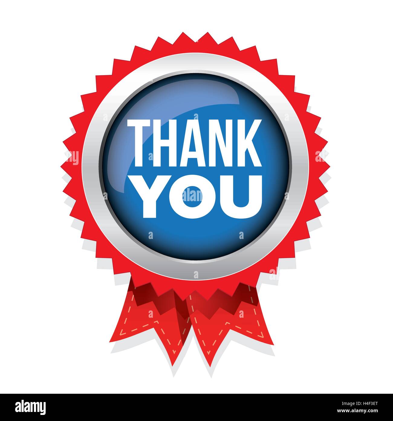 Thank You badge vector Stock Vector Image & Art - Alamy