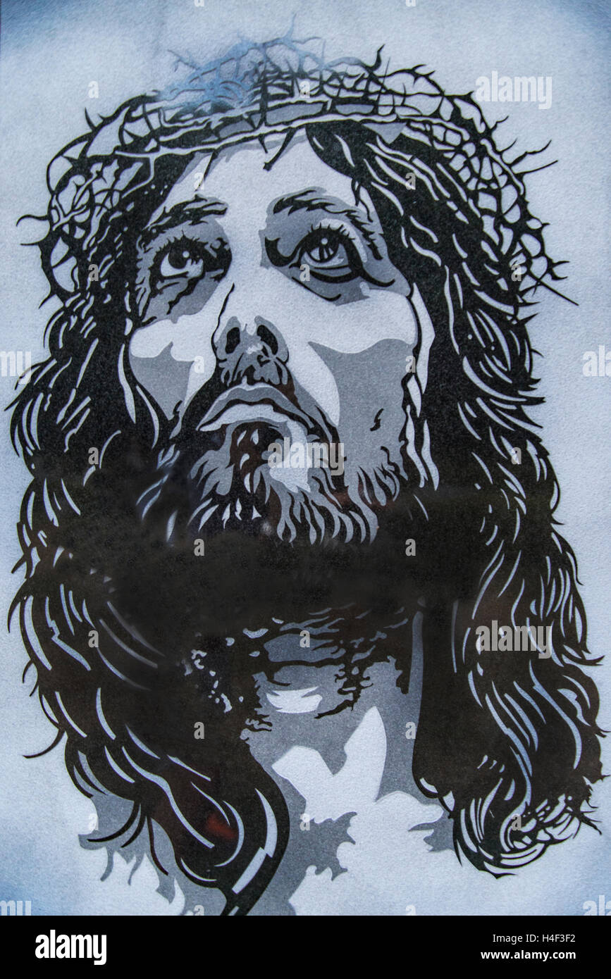 Jesus face icon Stock Photo - Alamy