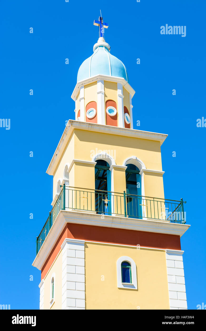White church high tower hi-res stock photography and images - Alamy