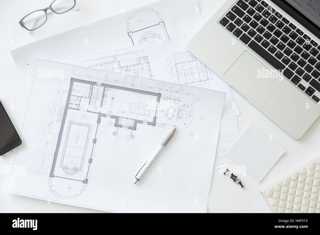 Flat lay interior designer architect hi-res stock photography and ...