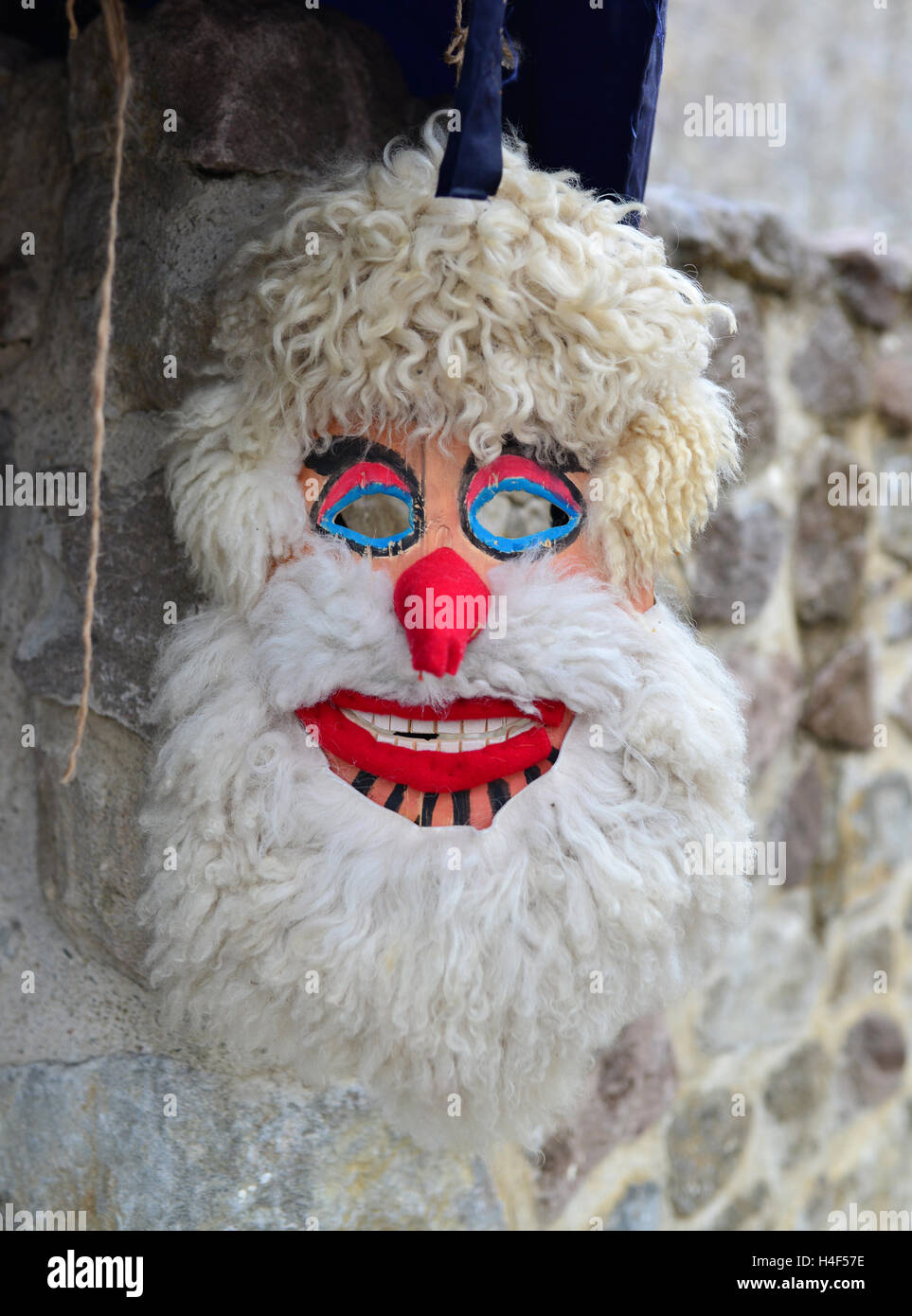 romanian pagan ancient dacian mask close detail Stock Photo - Alamy