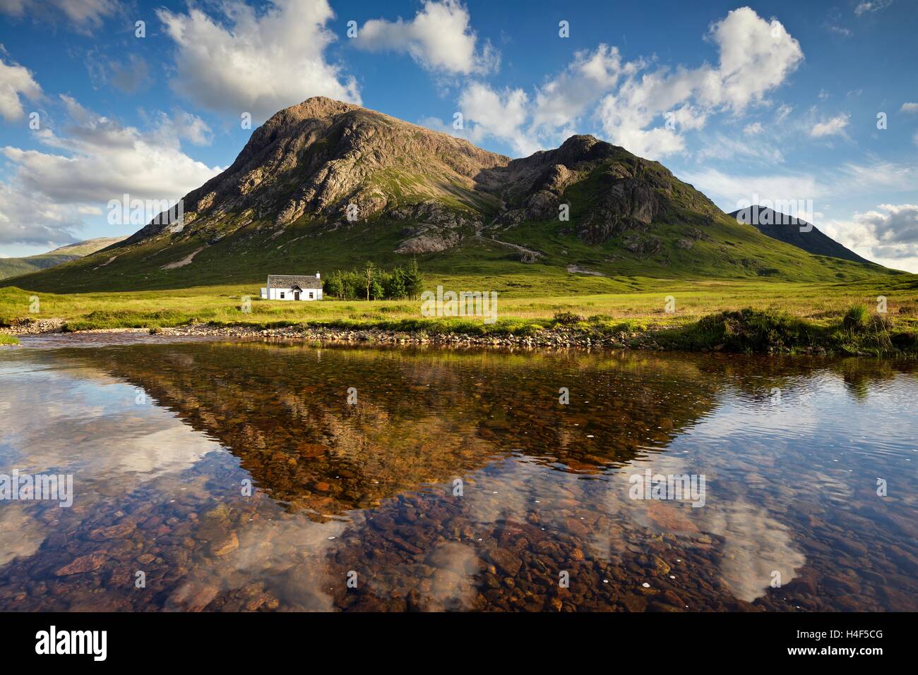 A colour image of lagangarbh hut at the foot of Stob Dear taken in the ...