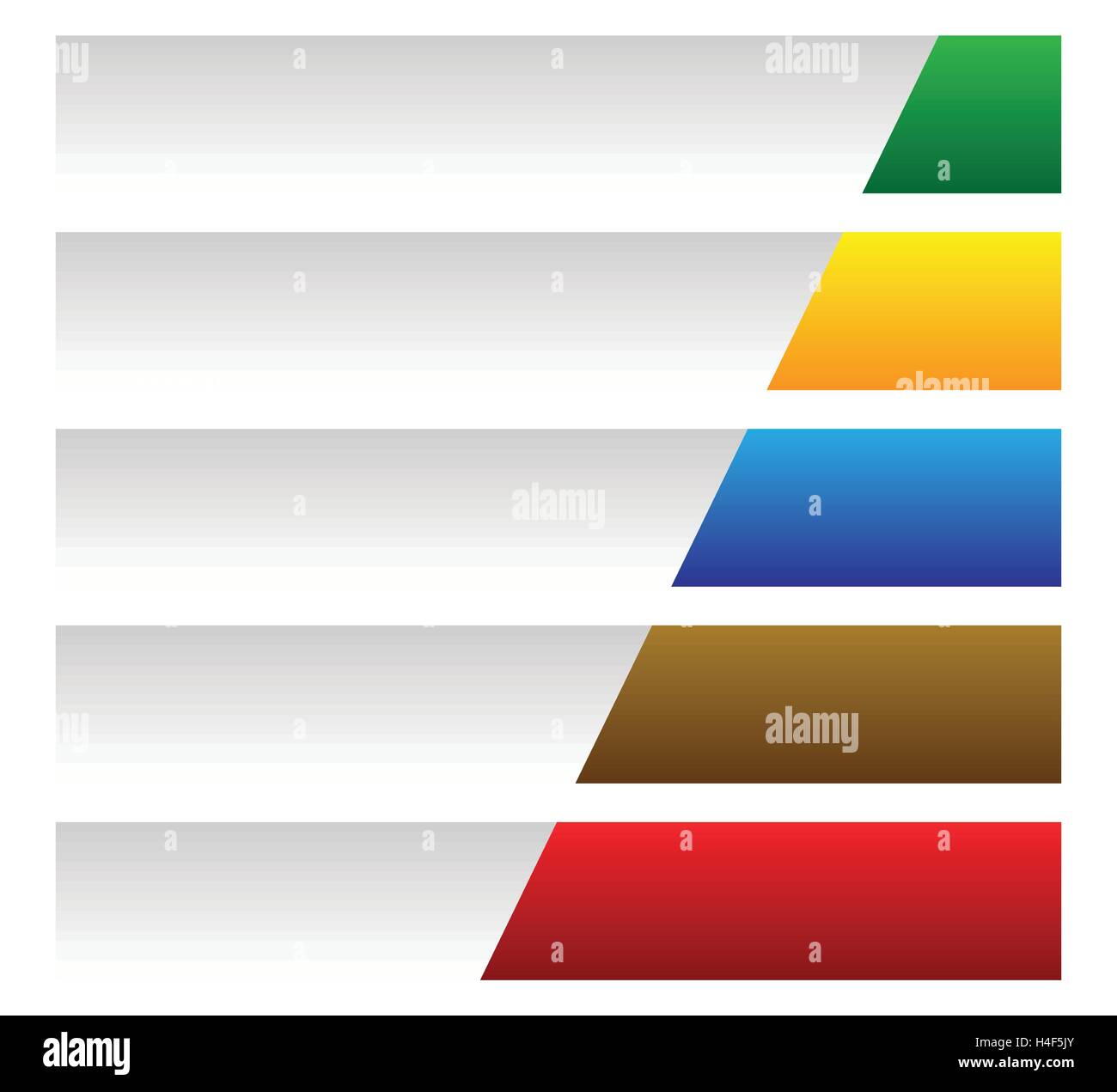 Horizontal banners, buttons - Long, rectangular banner, button shapes ...