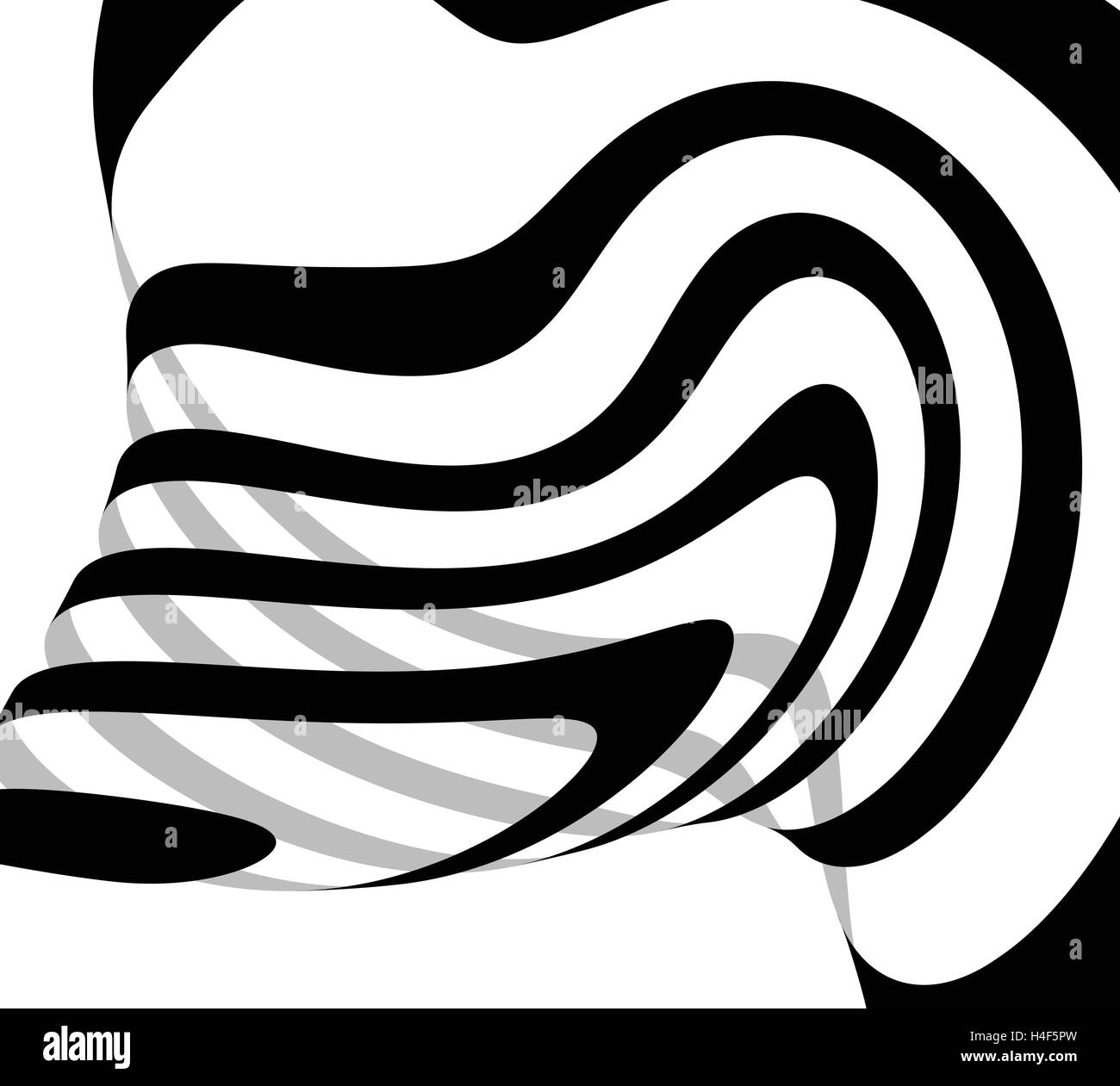 Abstract freeform lines. Squiggly line, curvy lines abstract ...