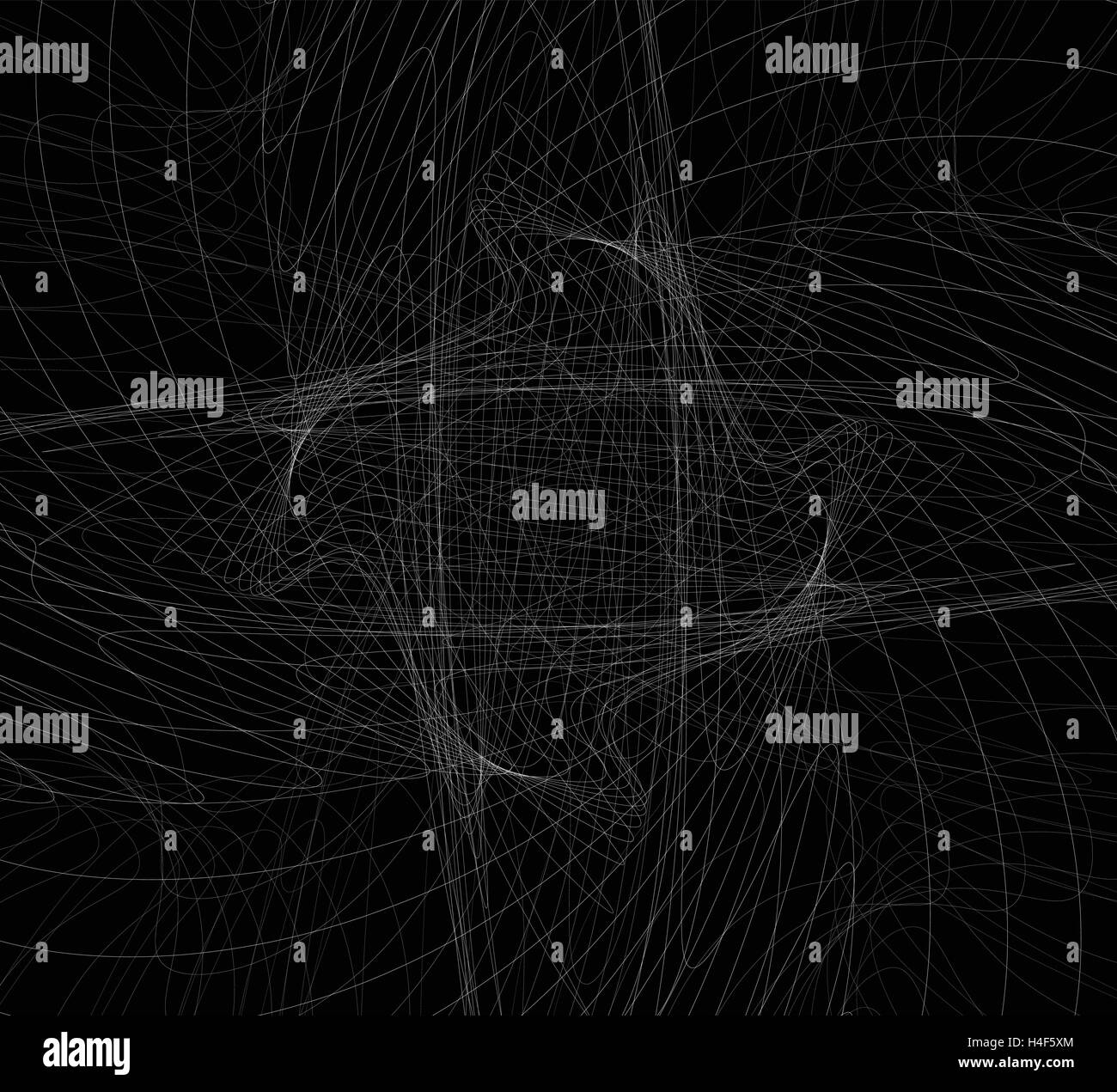 Squiggly chaotic lines artistic monochrome hi-res stock photography and ...