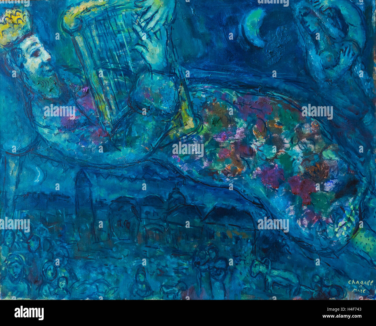 King David, Musee Marc Chagall (National Museum Marc Chagall Biblical ...