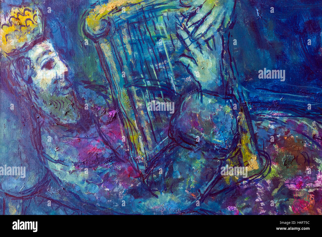 King David, Musee Marc Chagall (National Museum Marc Chagall Biblical ...