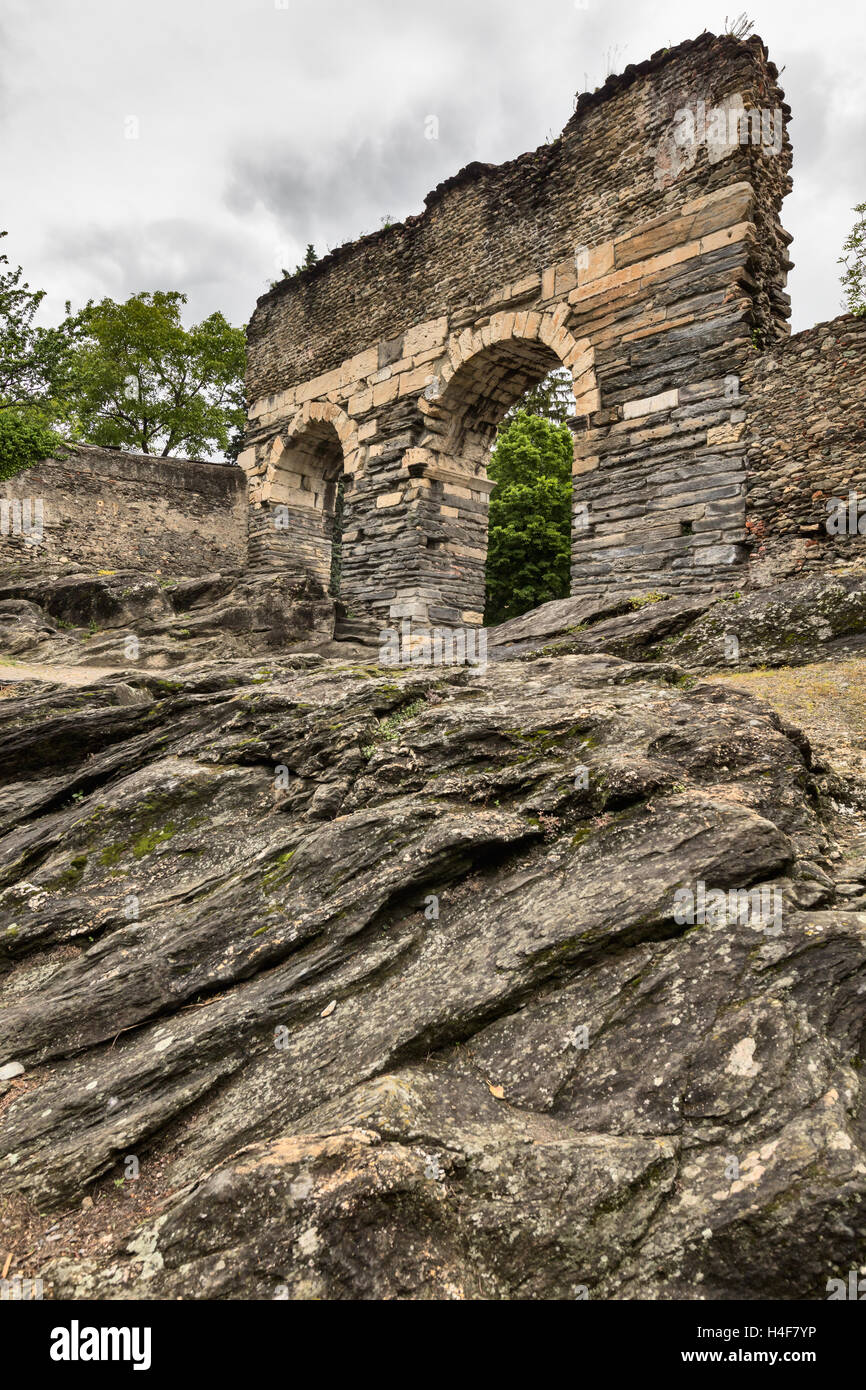 Triumphal Arch of Augustus (8 BC), Susa, Piedmont, Italy Stock Photo ...