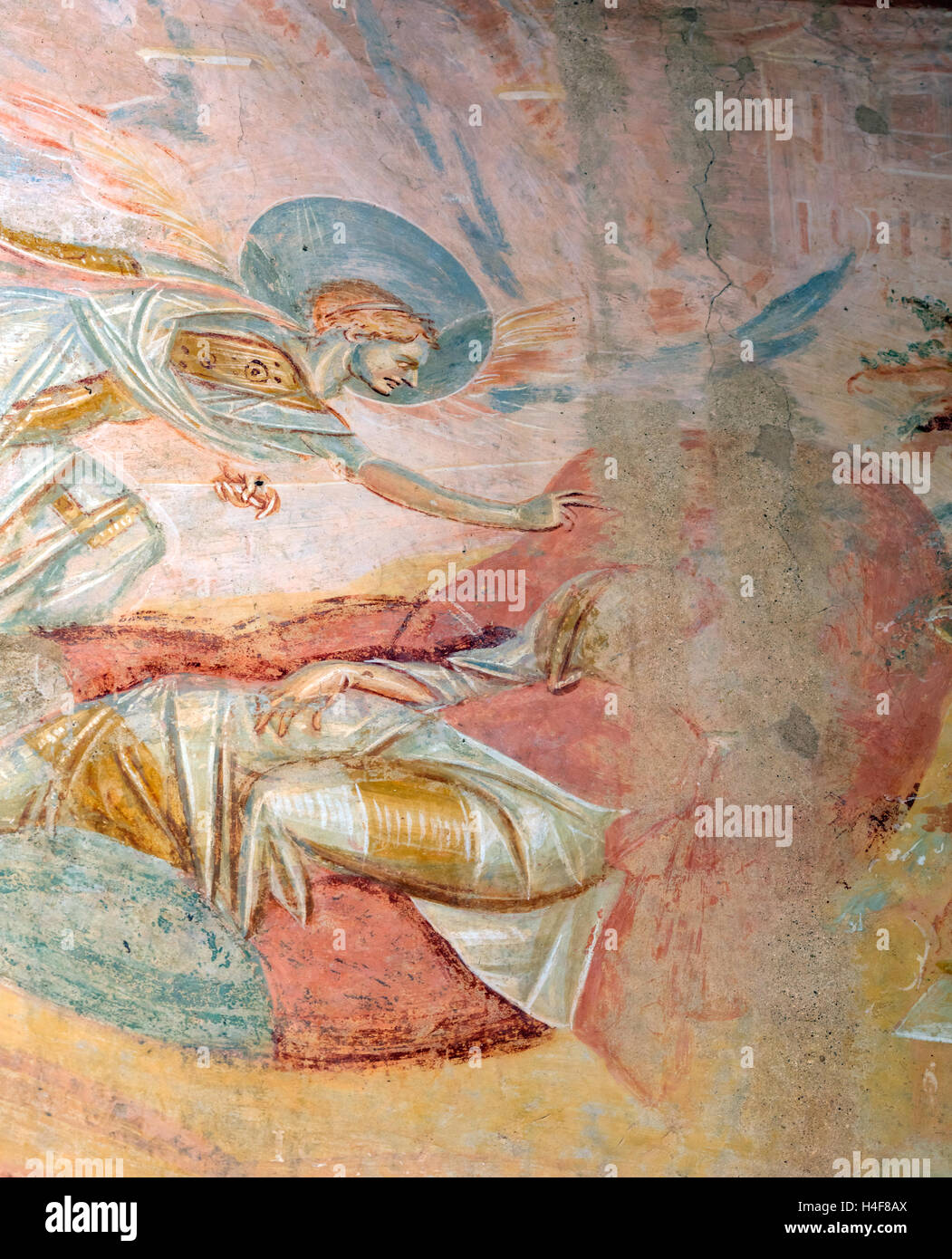 Fresco (8th century), Church of Santa Maria foris portas, Castelseprio ...