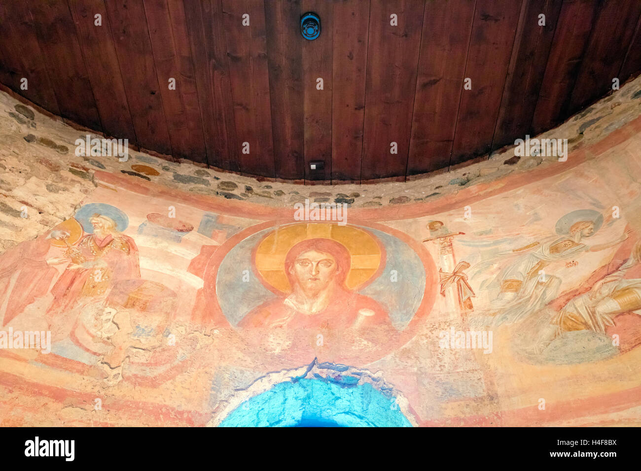 Fresco (8th century), Church of Santa Maria foris portas, Castelseprio ...