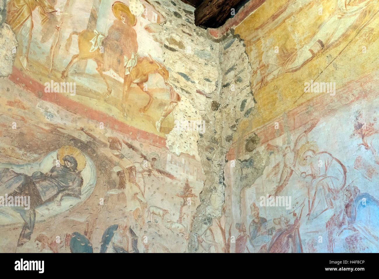 Fresco (8th century), Church of Santa Maria foris portas, Castelseprio ...