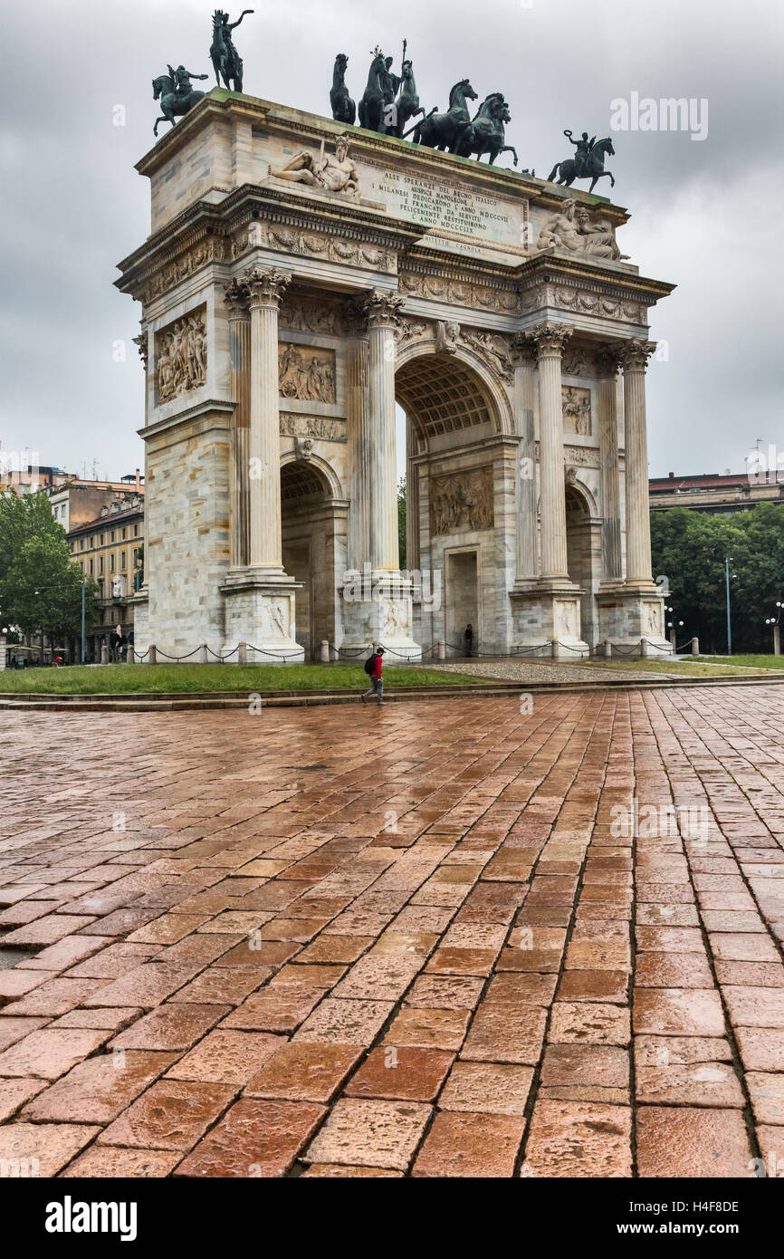 Arch of Peace (Porta Sempione), Milan, Lombardy, Italy Stock Photo - Alamy