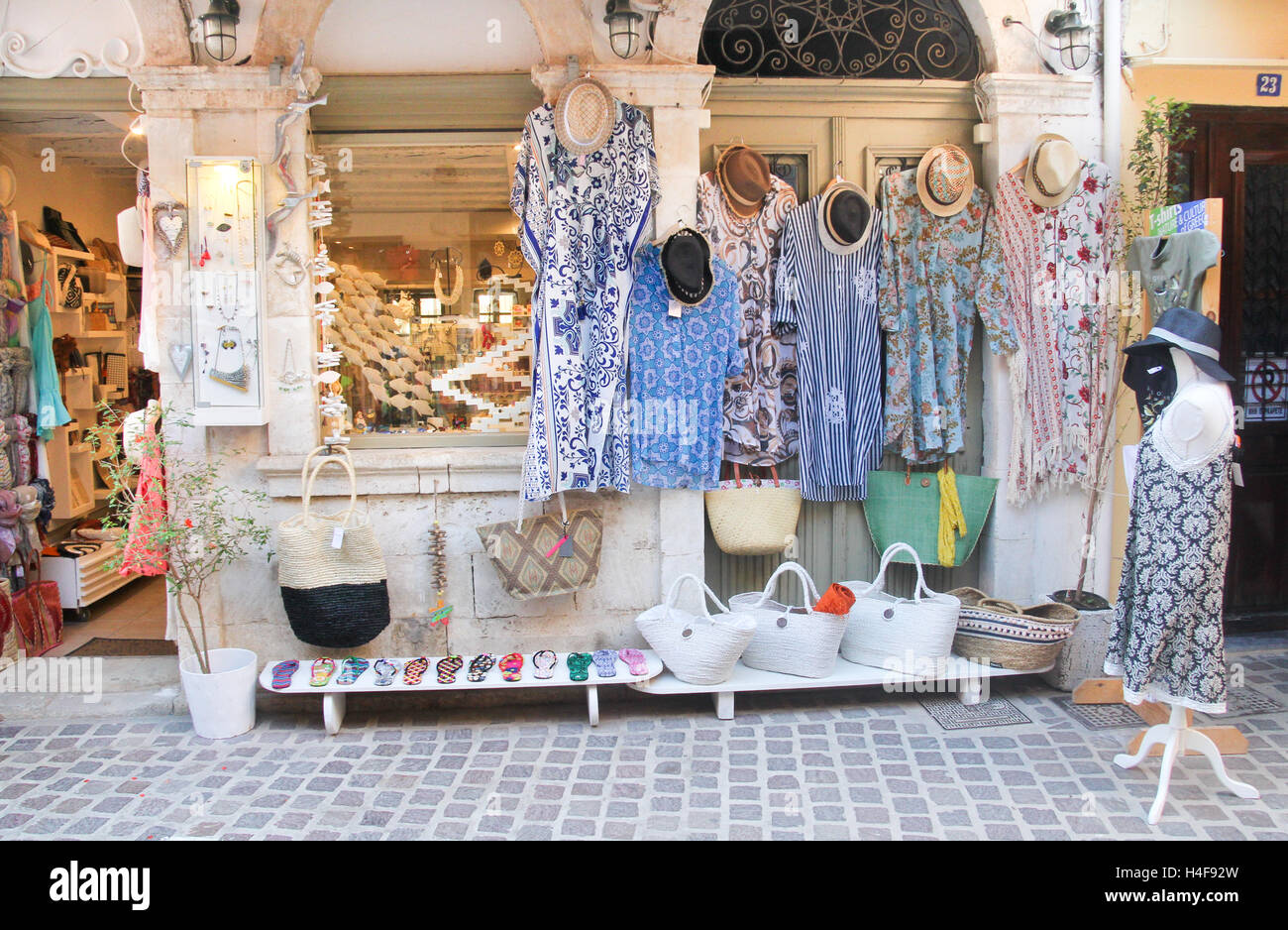 Souvenir shop, Chania, Crete, Greece Stock Photo - Alamy