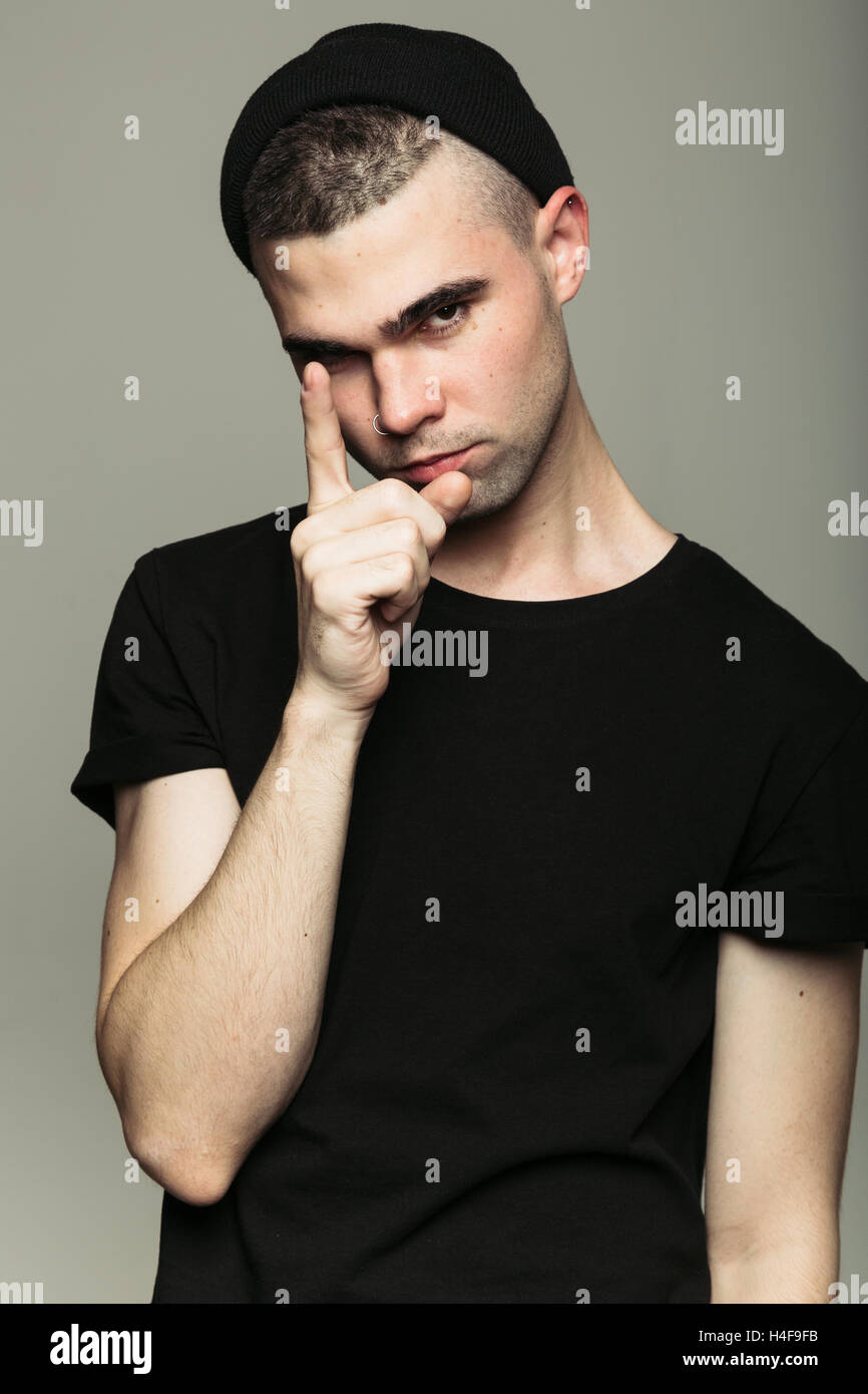 Shaking finger hi-res stock photography and images - Alamy