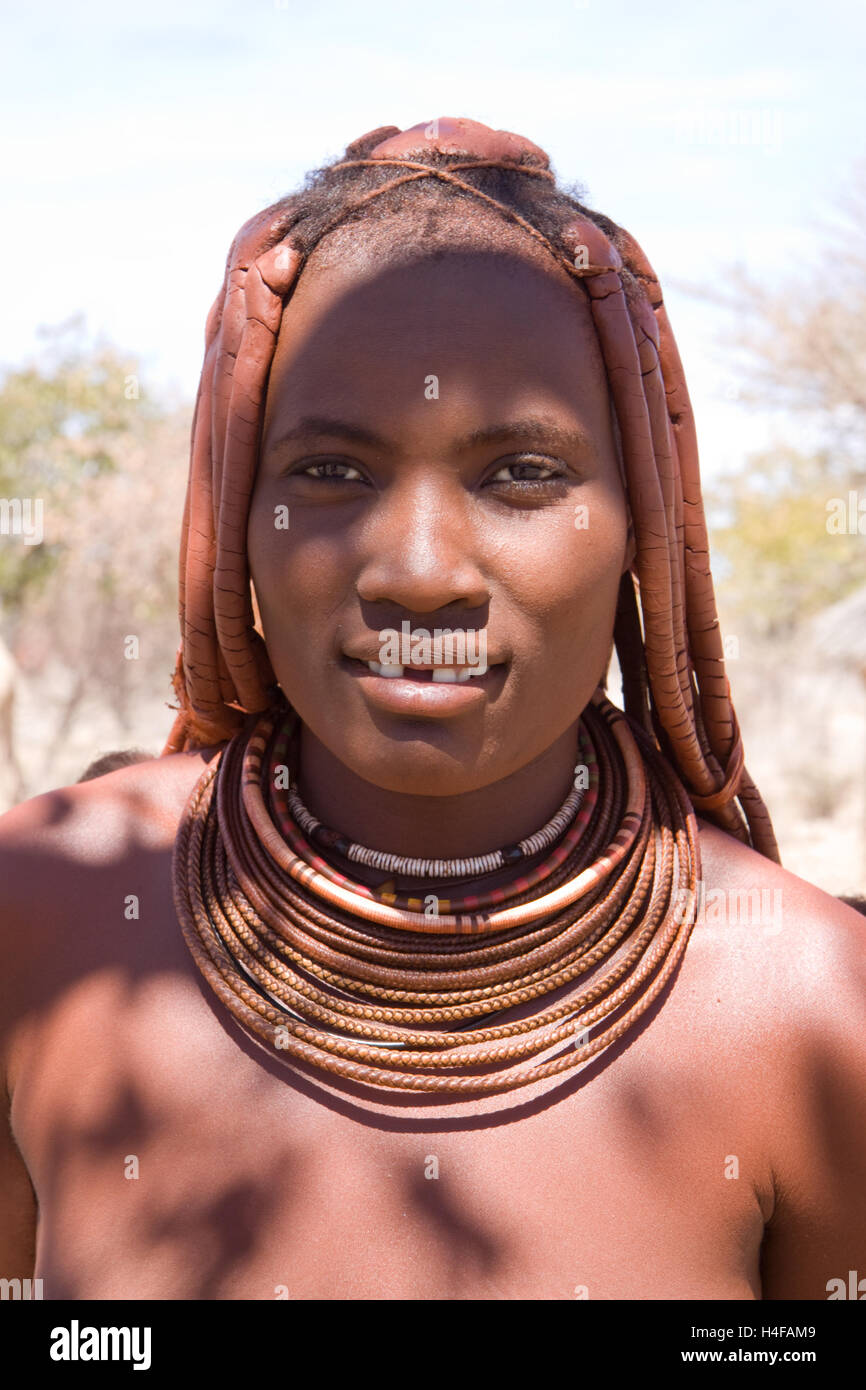 himba woman portrait in namibia Stock Photo - Alamy