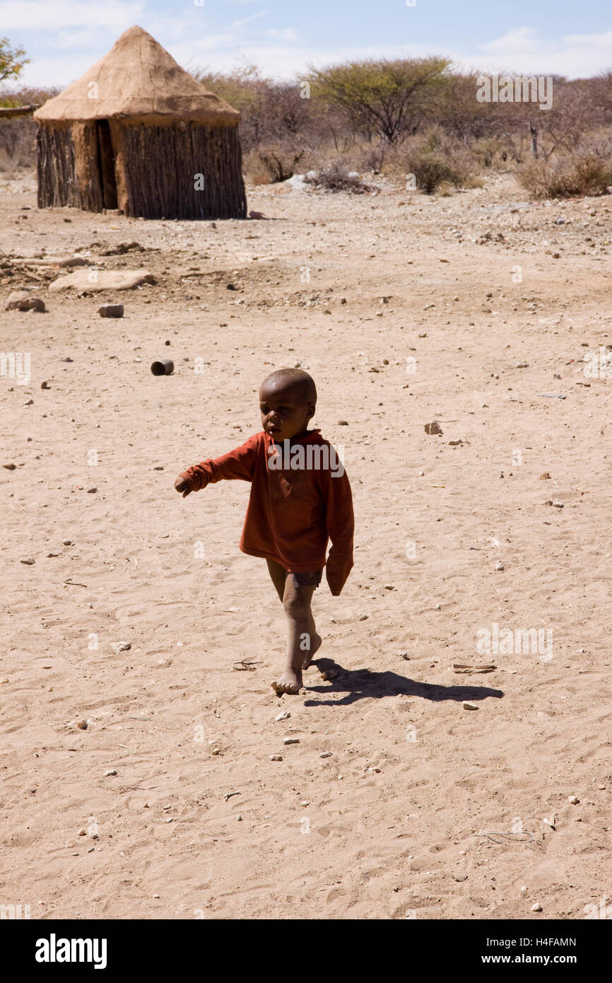 himba children in a camp in north namibia Stock Photo - Alamy