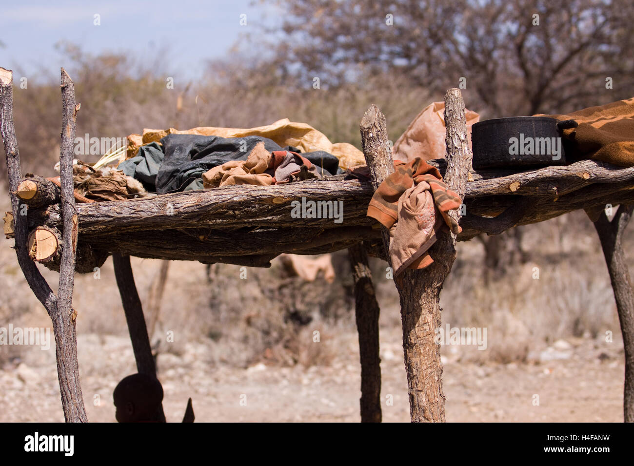 namibia camp huts in north namibia Stock Photo - Alamy