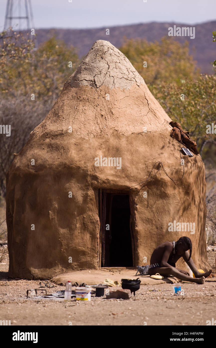 namibia camp huts in north namibia Stock Photo - Alamy