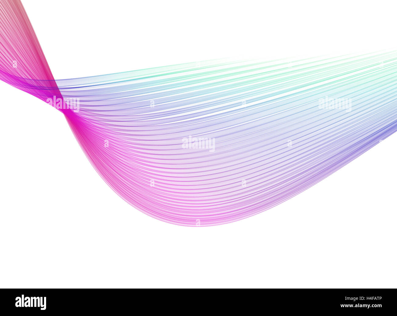 Nice abstract line on a white background with a space for text and ...