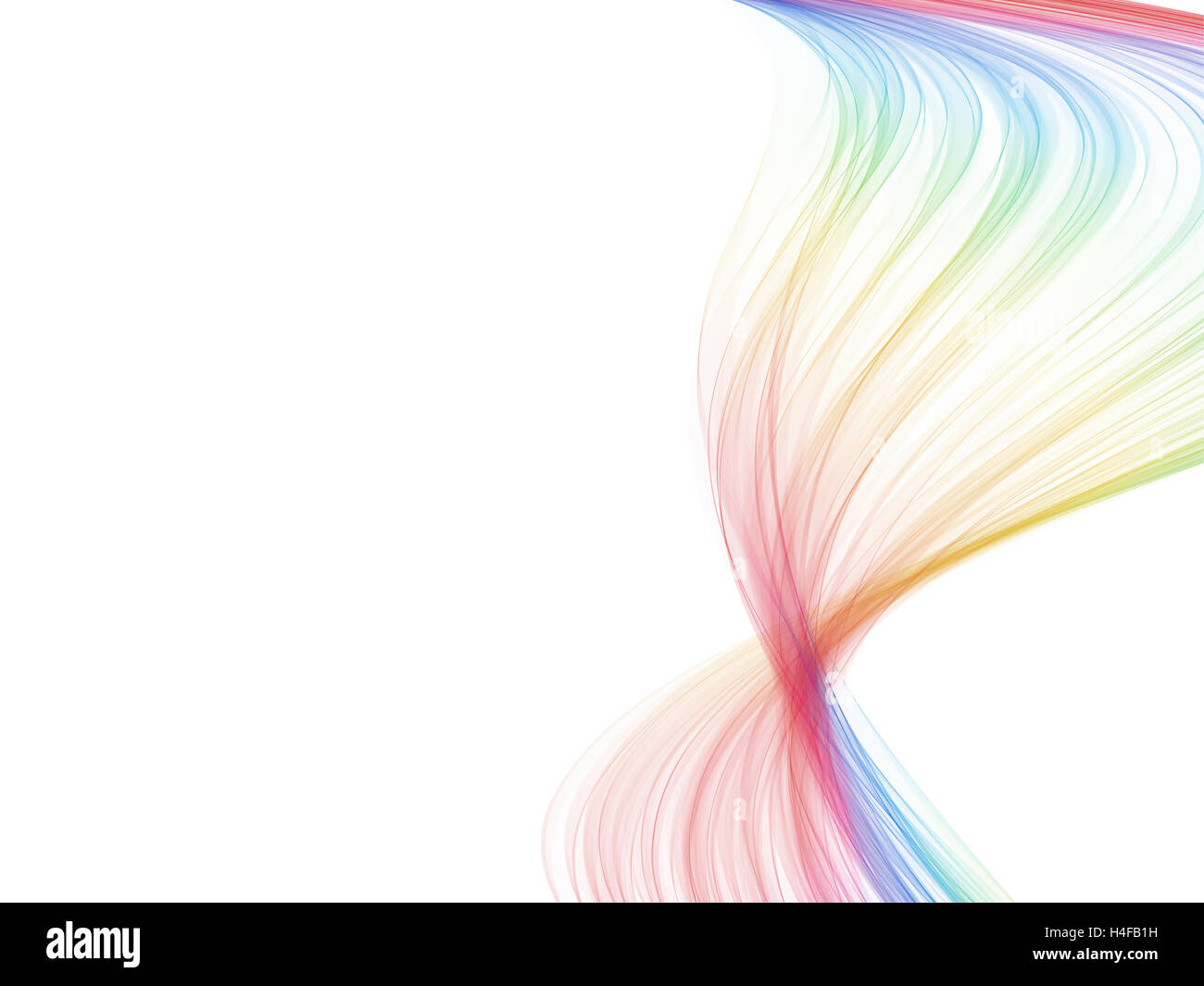 Excentric crazy color wave isolated on a white background Stock Photo ...