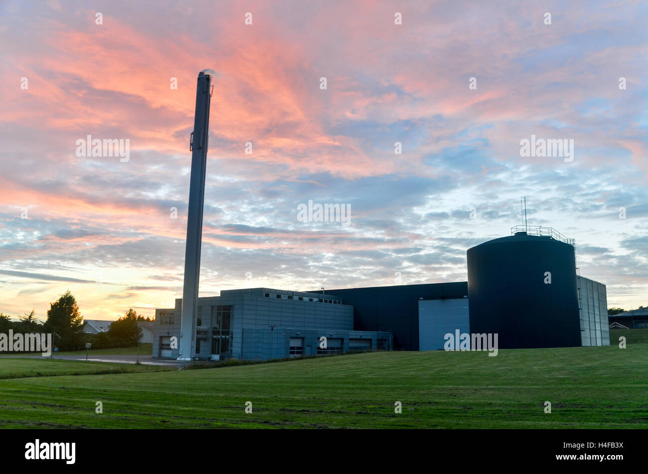 Heat plant, Denmark Stock Photo - Alamy