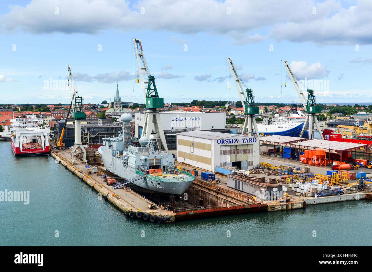 Docks of Frederikshavn, Denmark Stock Photo - Alamy