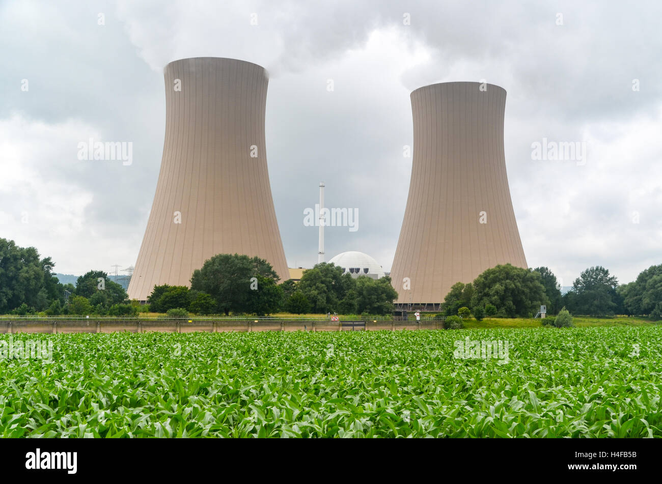 Cooling tower towers landscape hi-res stock photography and images - Alamy