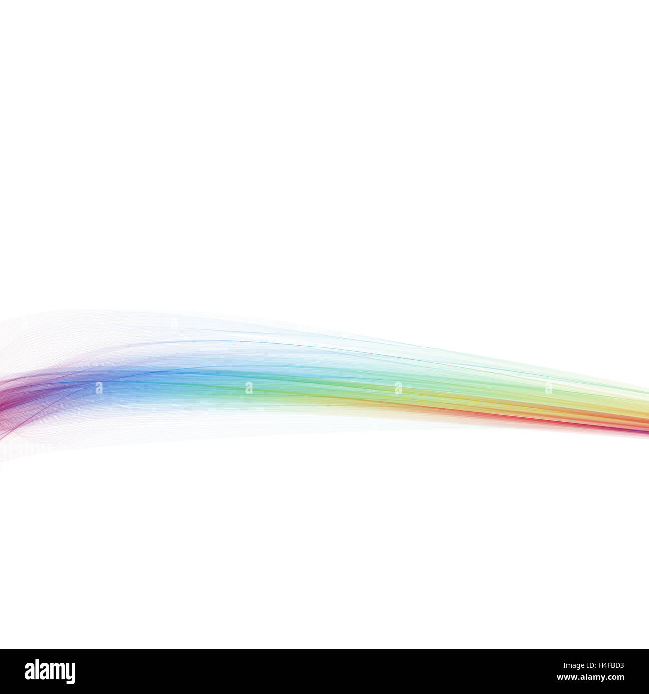 Isolated colorful wave on a white background. High resolution ...