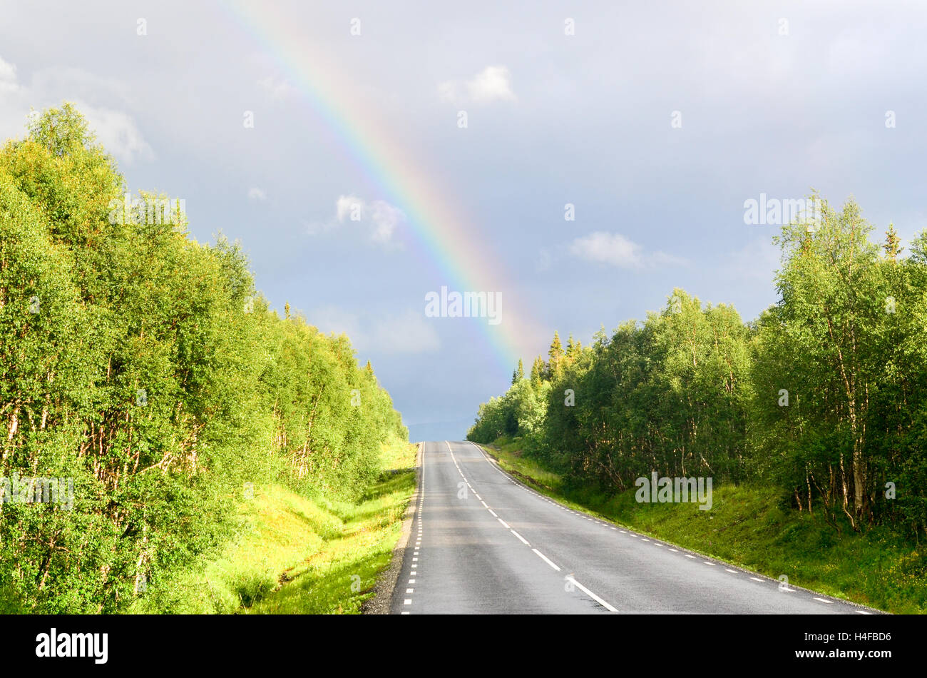 Rainbow road hi-res stock photography and images - Alamy