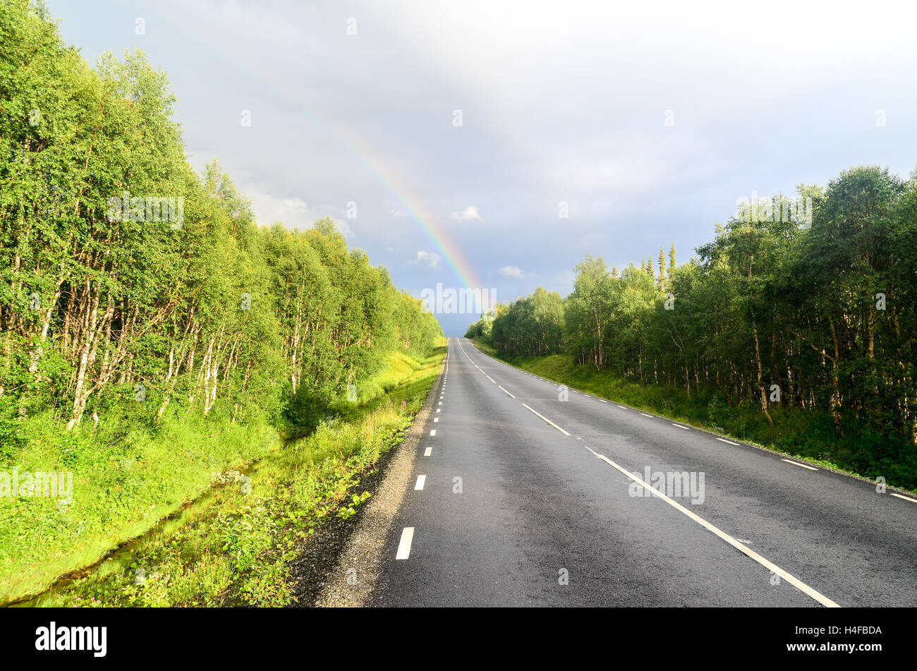 Rainbow road hi-res stock photography and images - Alamy