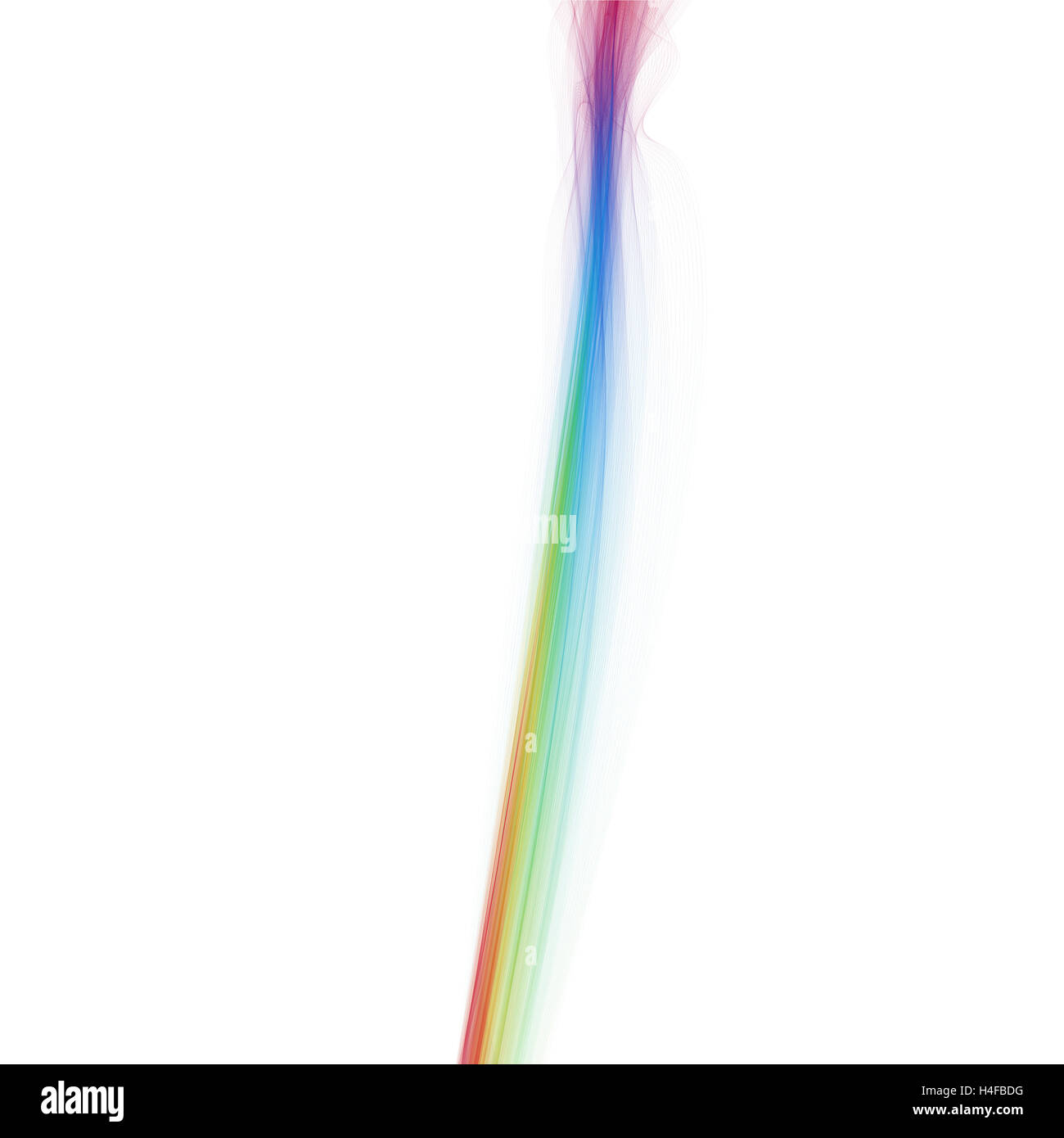 Isolated colorful wave on a white background. High resolution ...