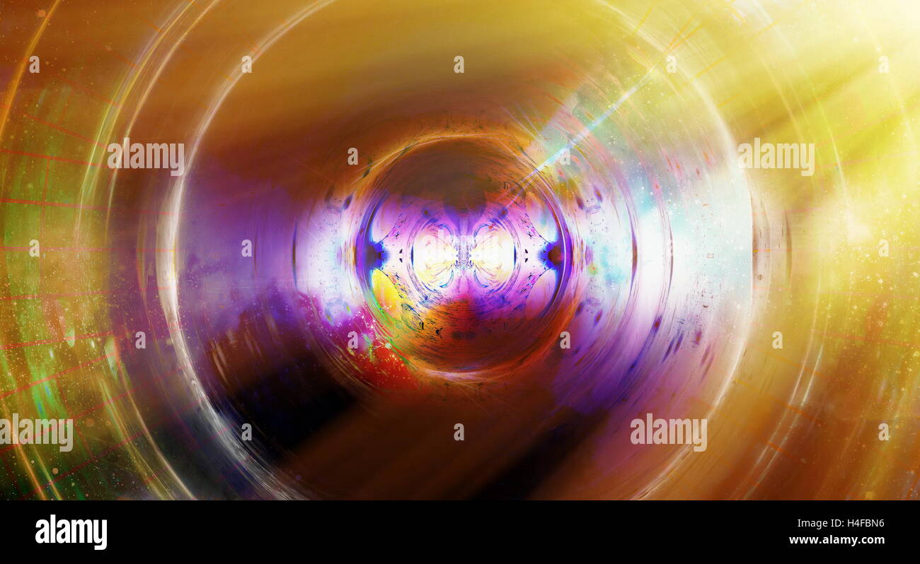 Audio music speaker in space. Cosmic space and stars, abstract cosmic ...