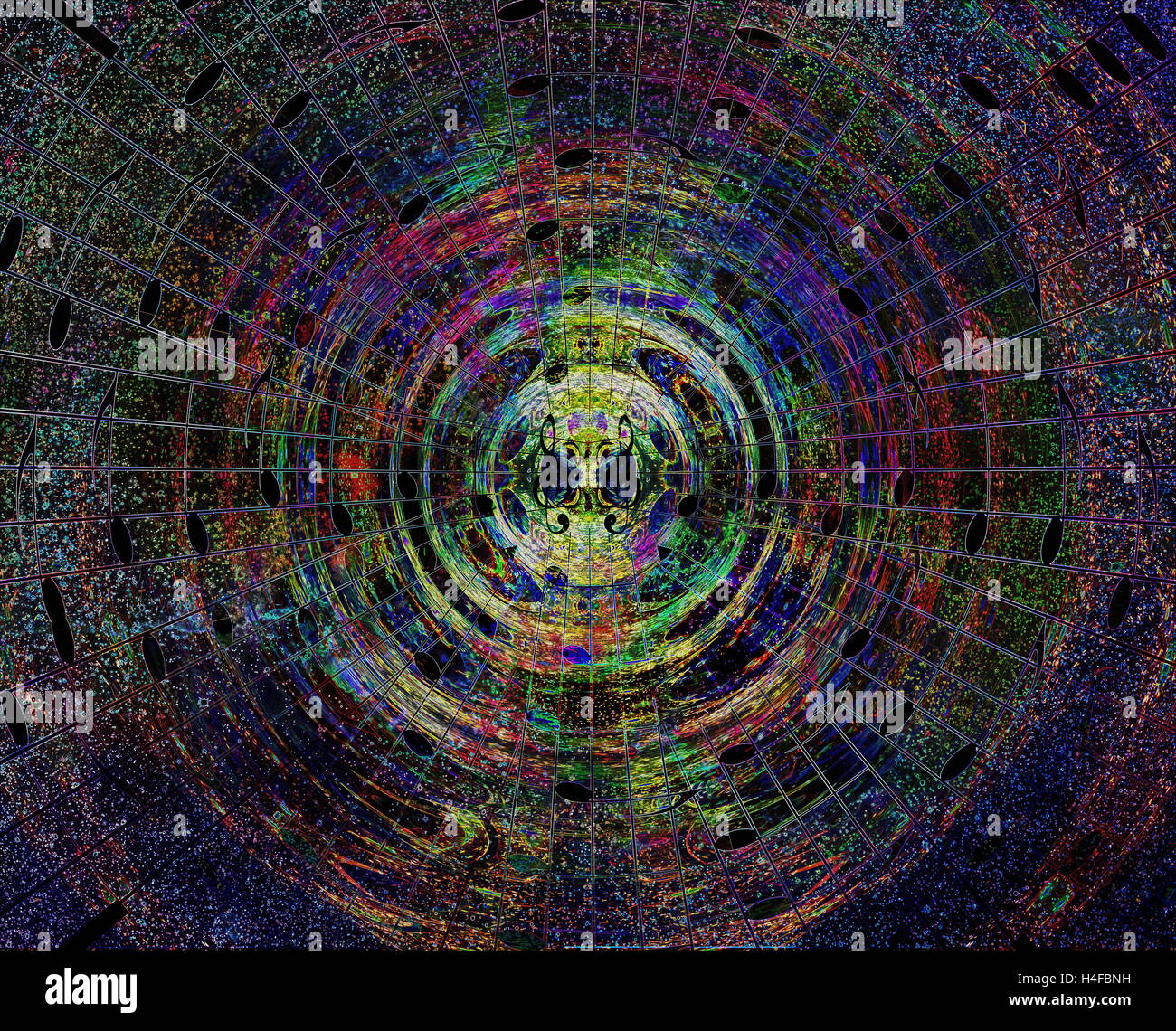 music note and abstrtact color background. spots background Stock Photo ...