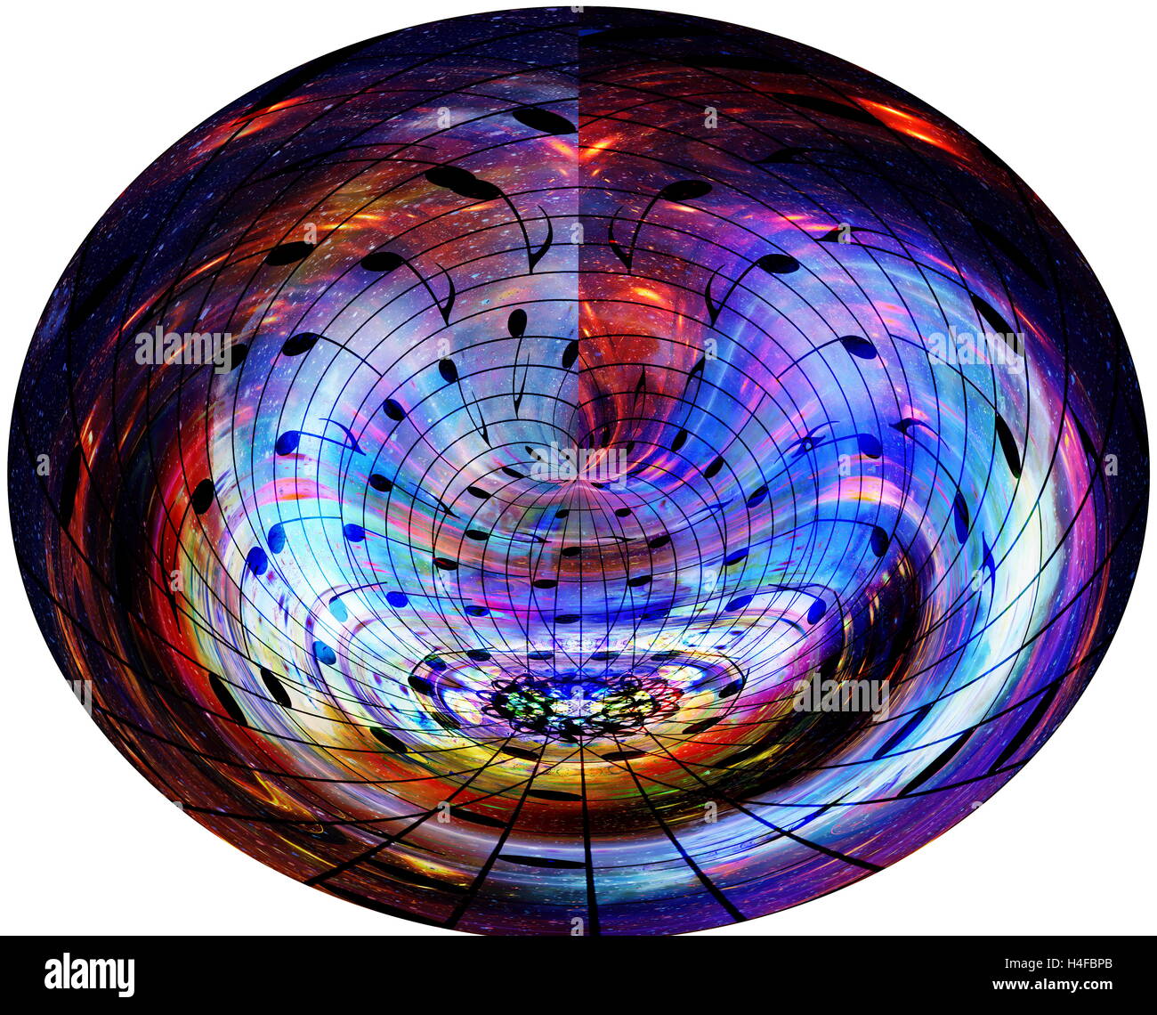 Music notes in space stars hi-res stock photography and images - Alamy