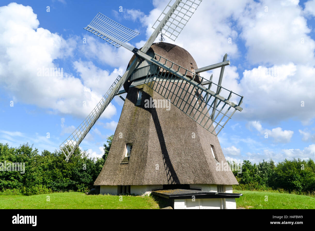 Windmill in Denmark Stock Photo - Alamy