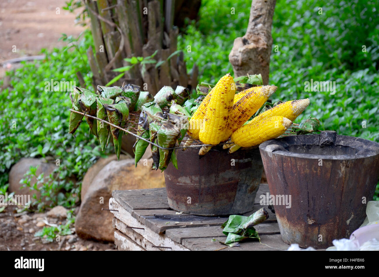 Glutinous rice corn hi-res stock photography and images - Alamy