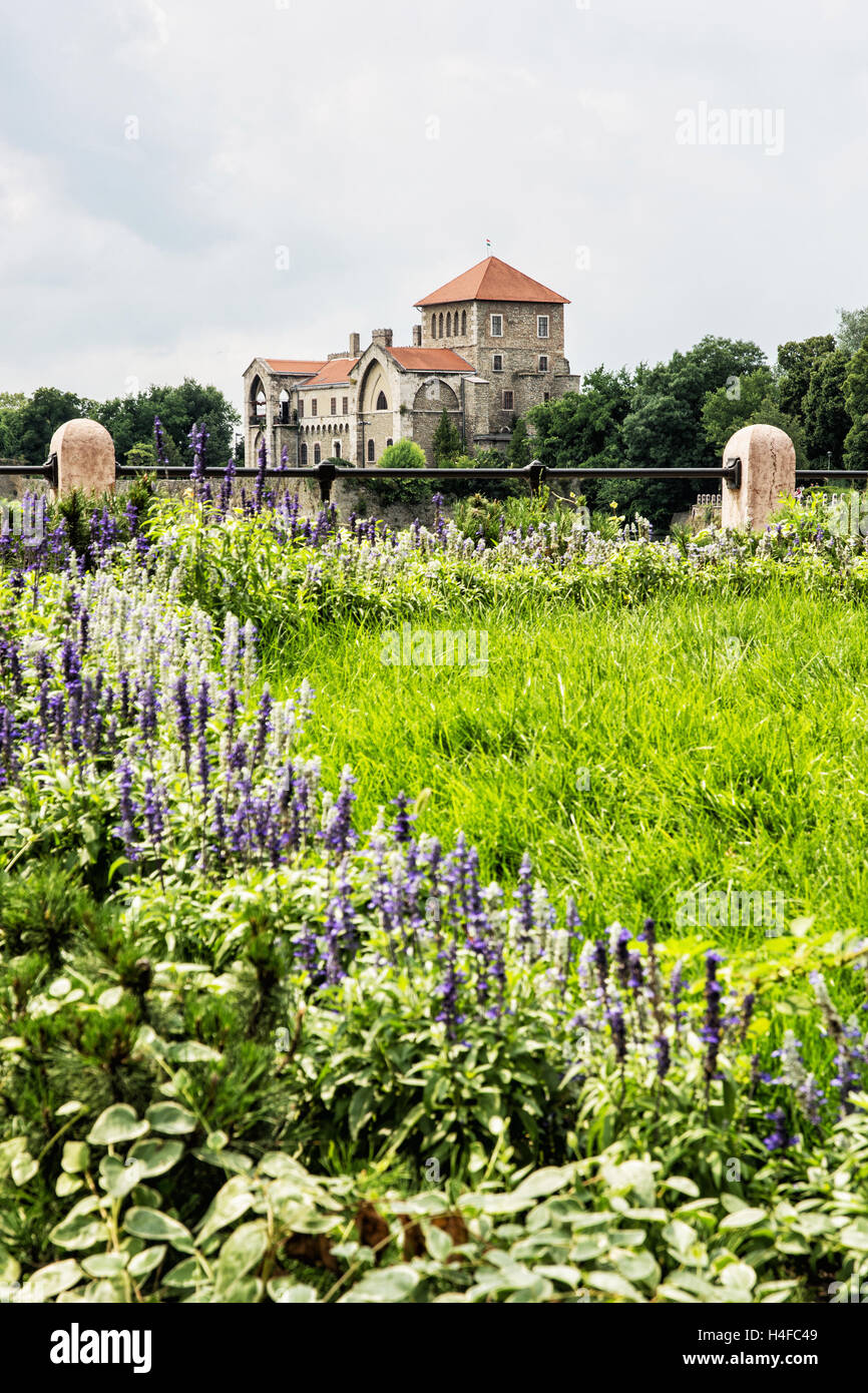 Ancient castle in Tata, Hungary. Travel destination. Architectural ...