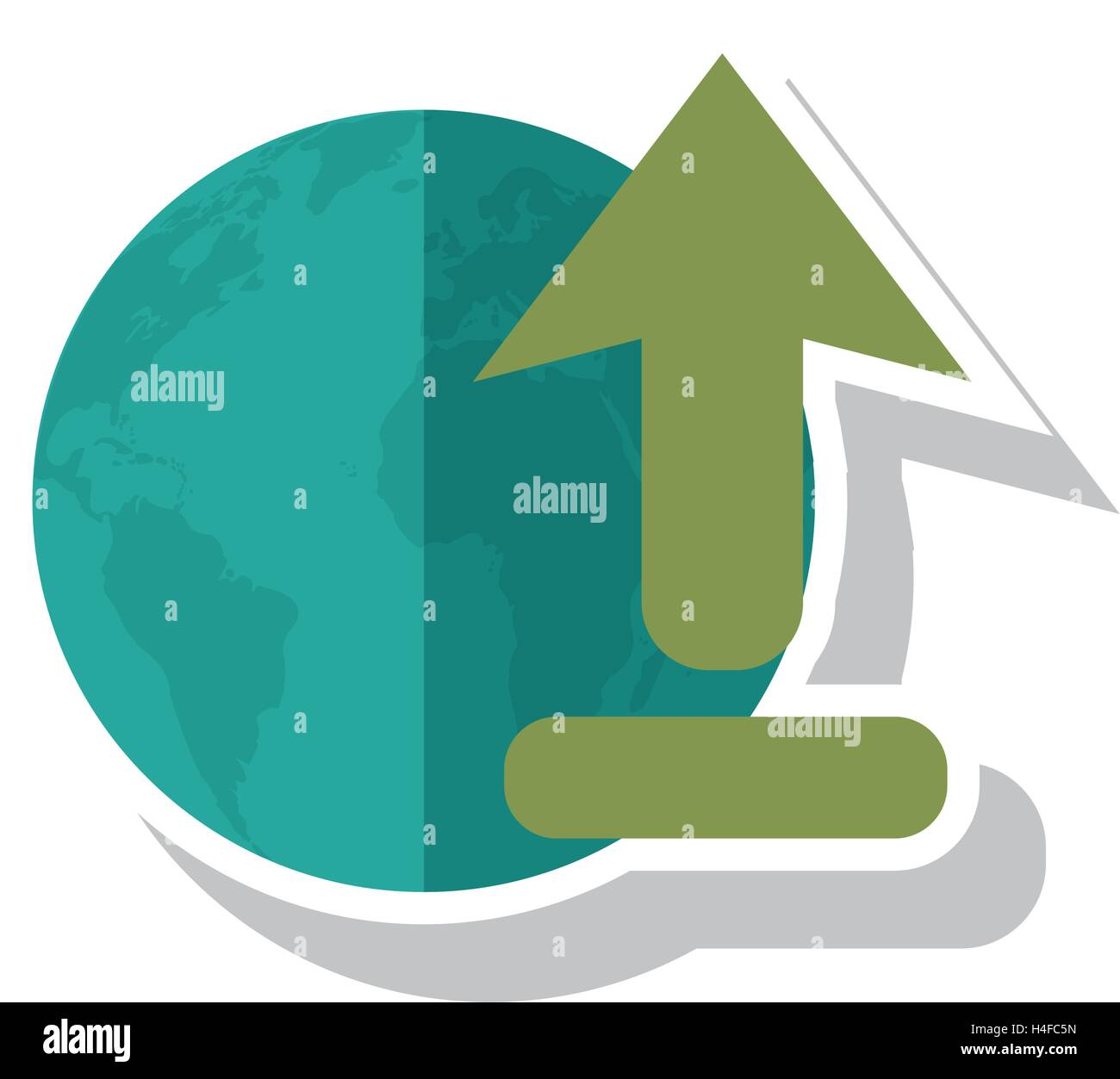 Planet sphere and global communication design Stock Vector Image & Art ...