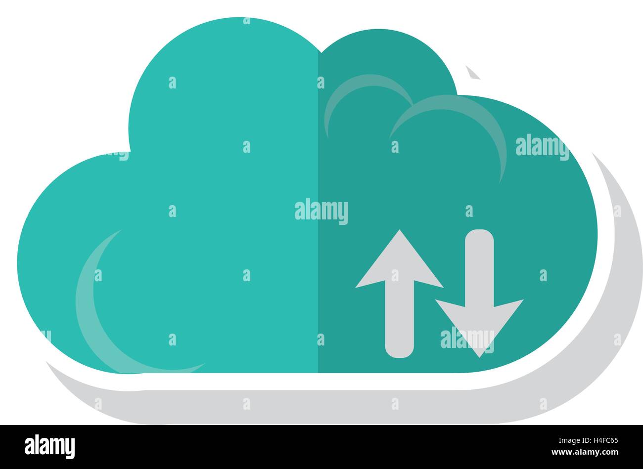 Isolated Cloud computing design Stock Vector Image & Art - Alamy