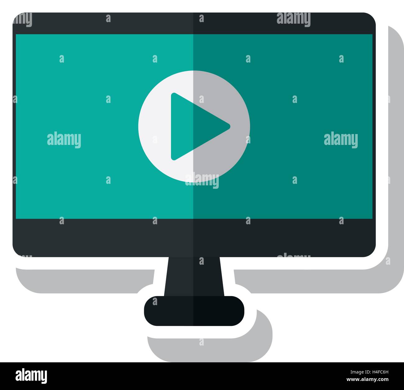 Isolated computer and play design Stock Vector Image & Art - Alamy
