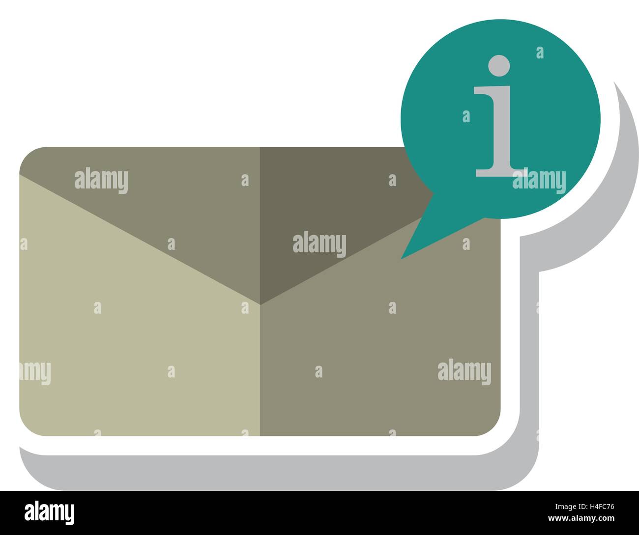 Isolated envelope and bubble design Stock Vector Image & Art - Alamy