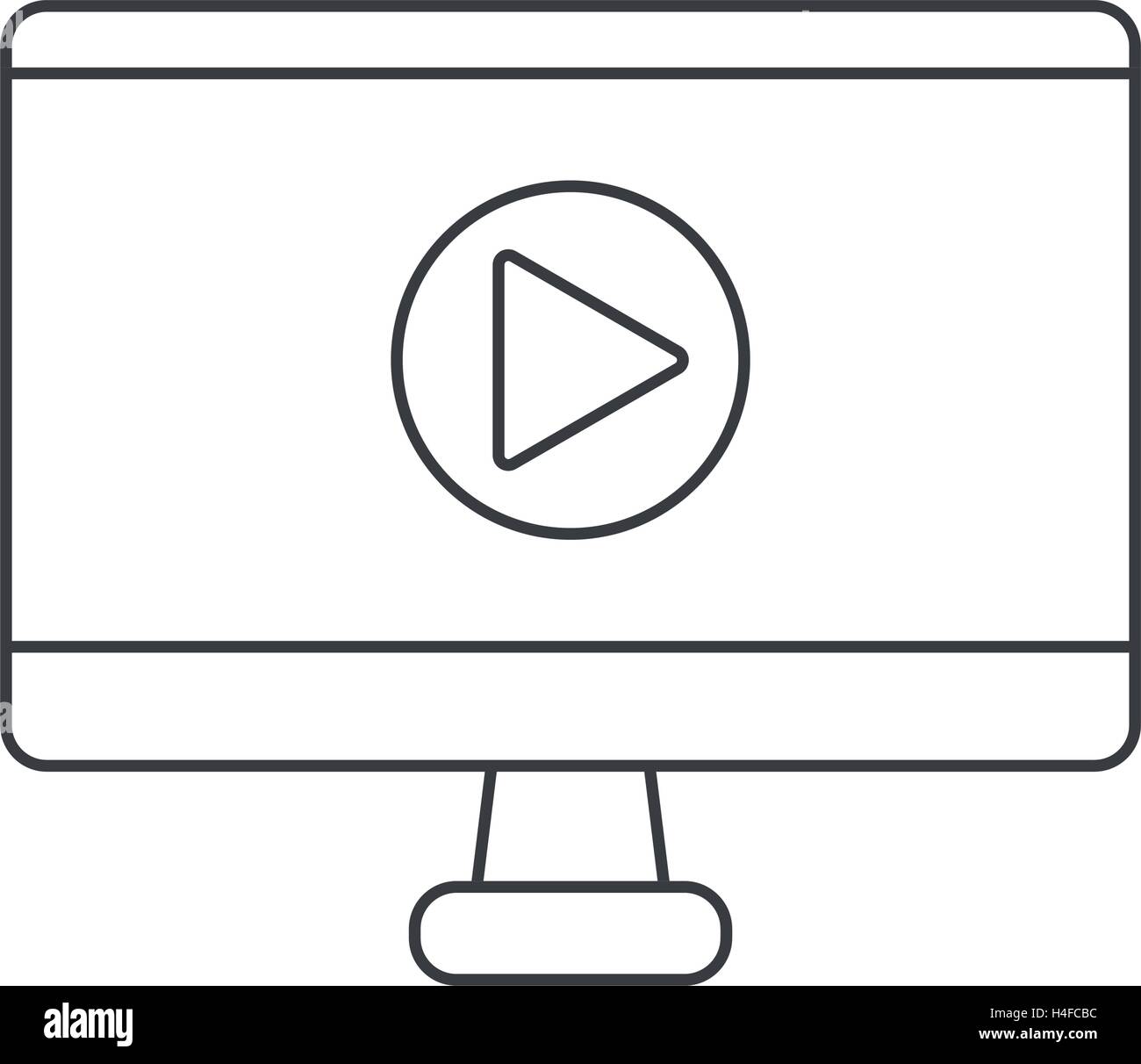Isolated computer and play design Stock Vector Image & Art - Alamy