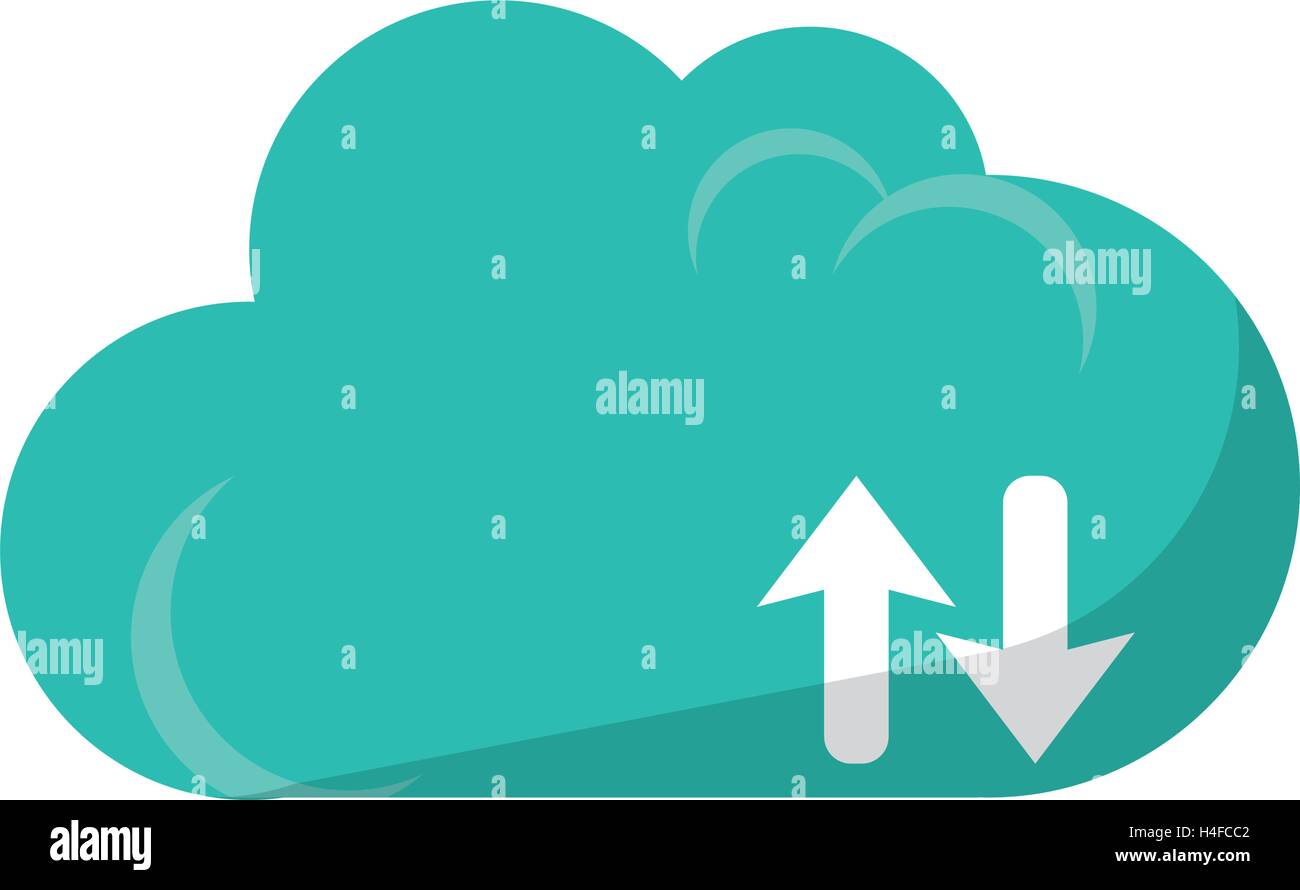 Isolated Cloud computing design Stock Vector Image & Art - Alamy