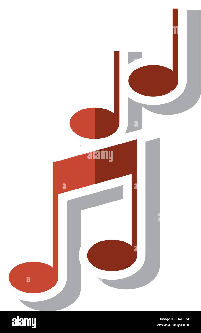 Isolated music note design Stock Vector Image & Art - Alamy