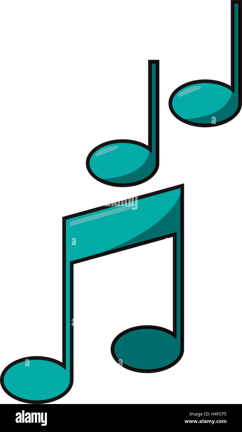 Isolated music note design Stock Vector Image & Art - Alamy