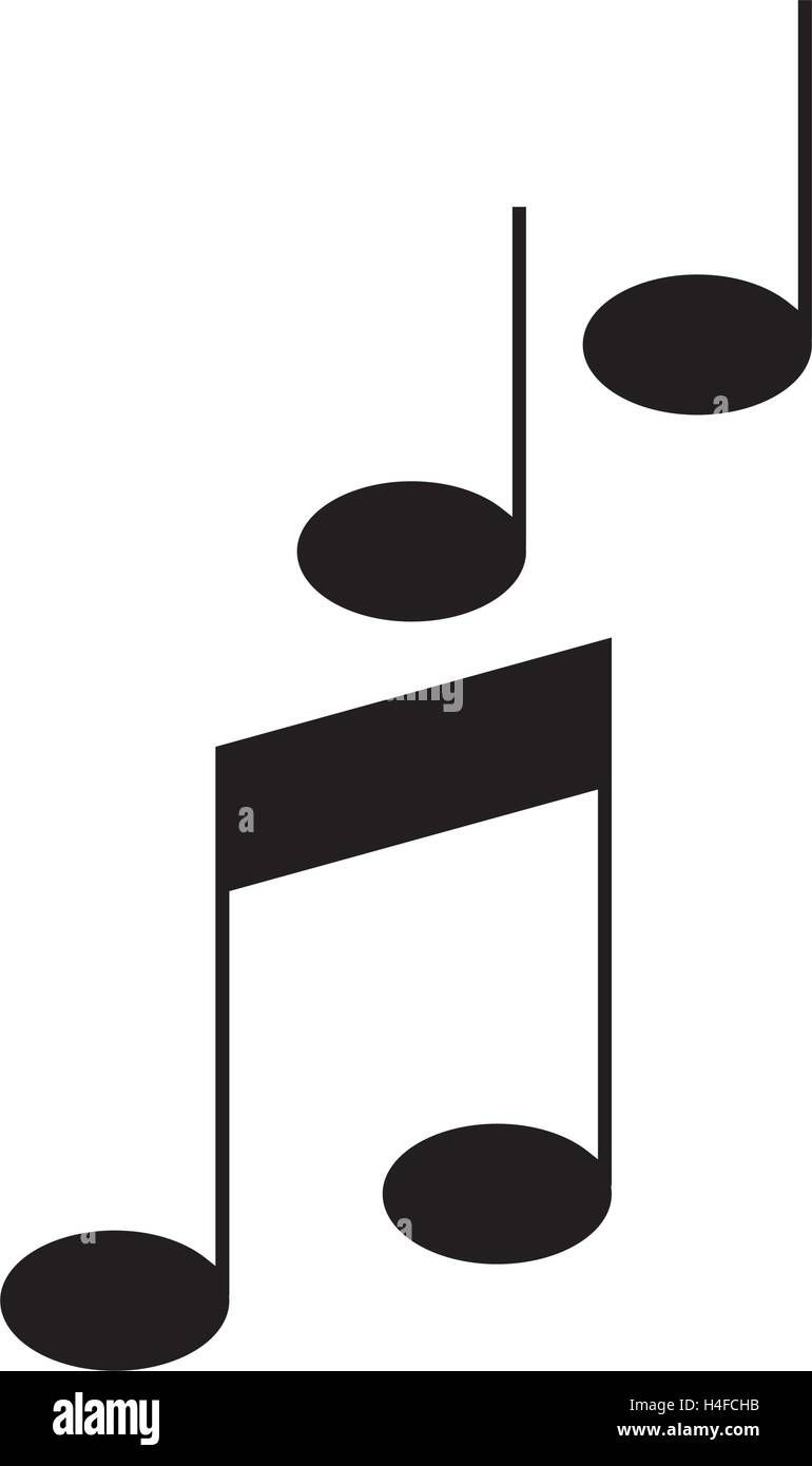 Isolated music note design Stock Vector Image & Art - Alamy