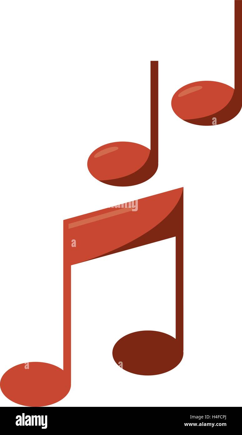 Isolated music note design Stock Vector Image & Art - Alamy