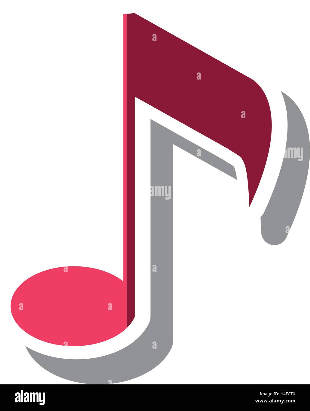 Isolated music note design Stock Vector Image & Art - Alamy
